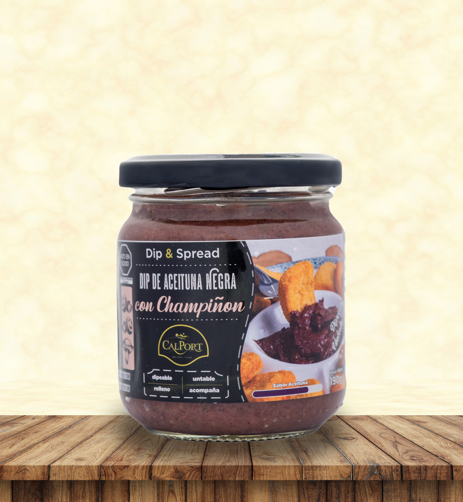 DIP Y SPREAD DE ACEITUNA NEGRA CON CHAMPIÑON x190gr. - Agroindustrias ...
