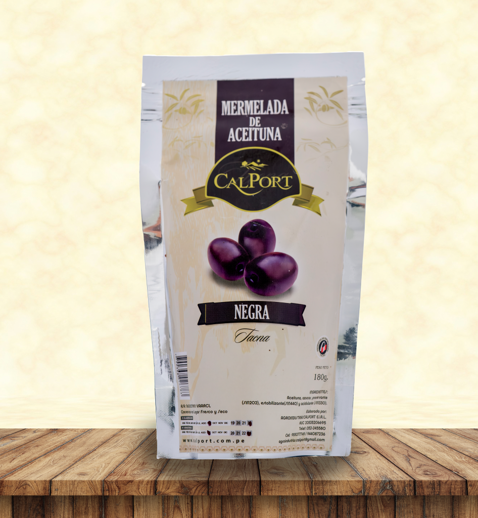 MERMELADA DE ACEITUNA NEGRA x180gr. - Agroindustrias Calport